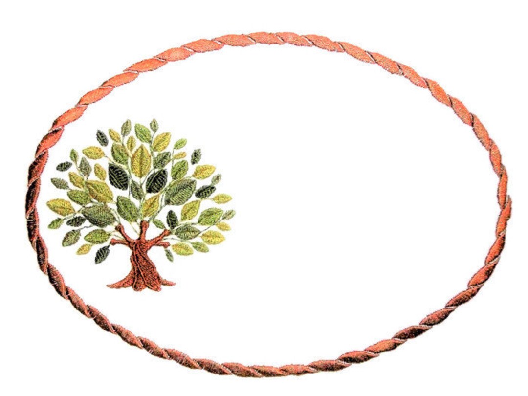 Tree Embroidered Quilt Label to Customize With Your Personal Message - Etsy