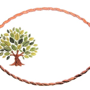 Tree Embroidered Quilt Label to Customize With Your Personal Message - Etsy