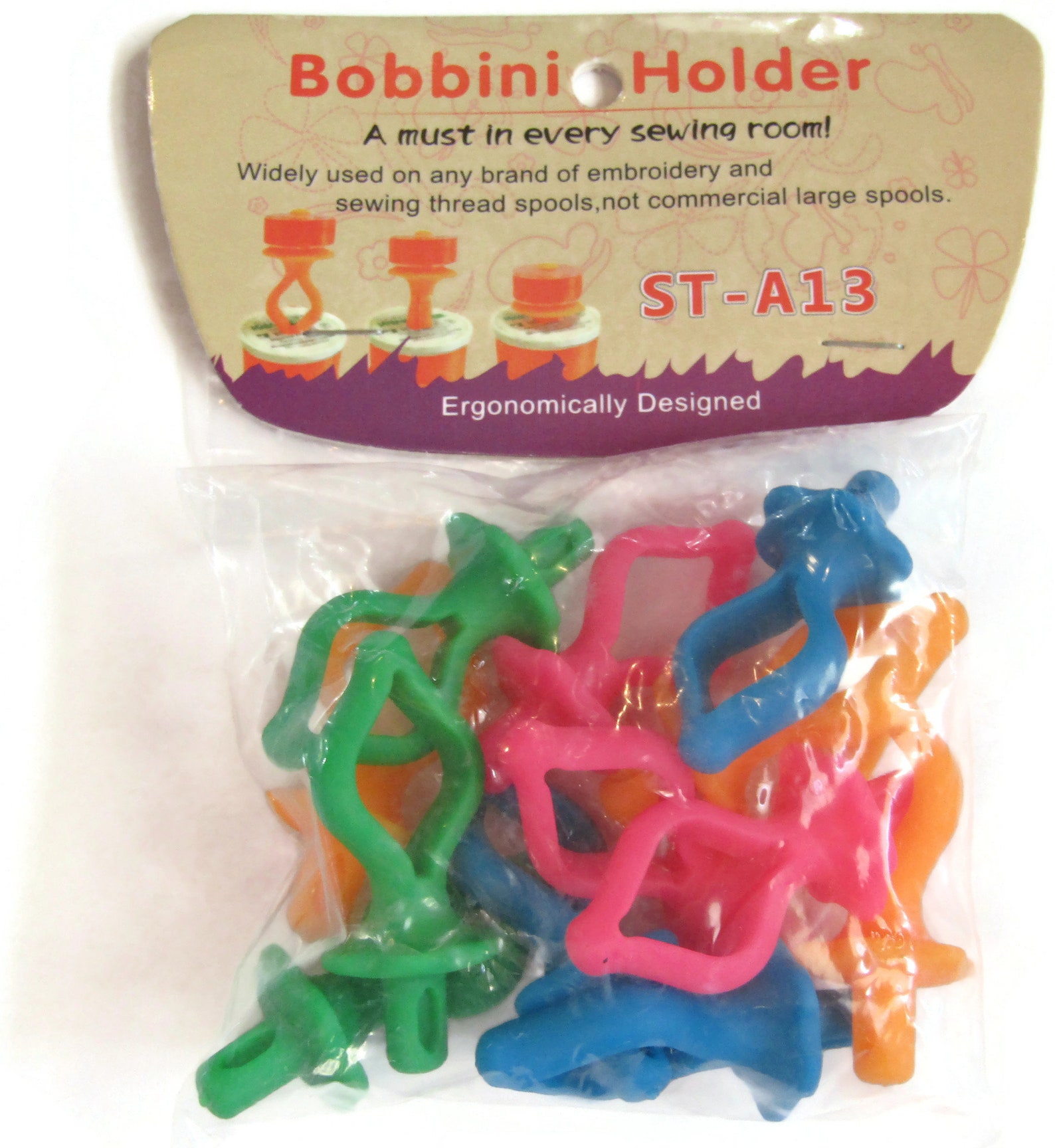 Silicone Thread Bobbin Holders for Thread Spools in Bright Fun Colors ...
