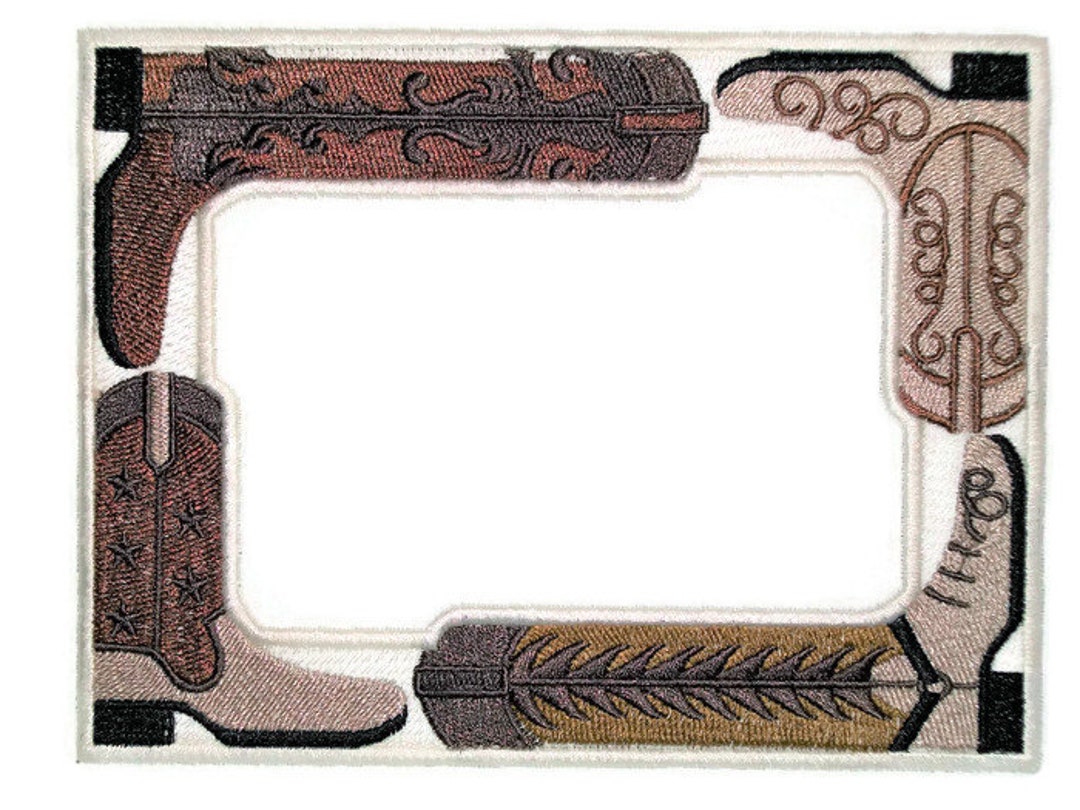 Cowboy Boots Embroidered Quilt Label to Customize With Your Personal ...