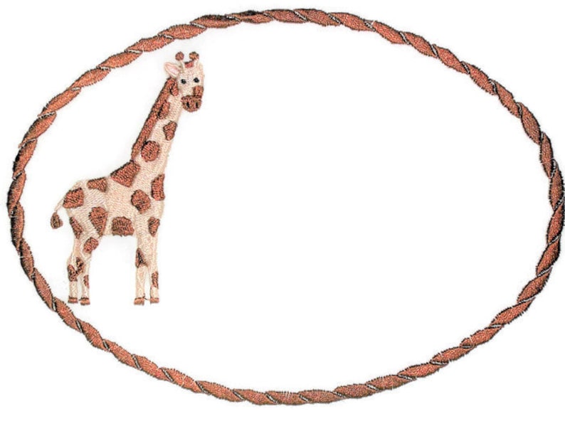 Giraffe Embroidered Quilt Label to Customize With Your Personal Message ...