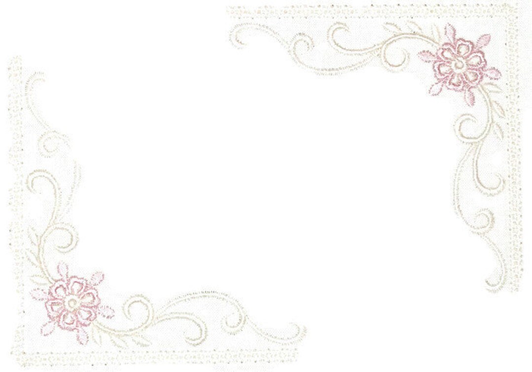 Pink Floral Scrollwork Quilt Label to Customize With Your Personal ...