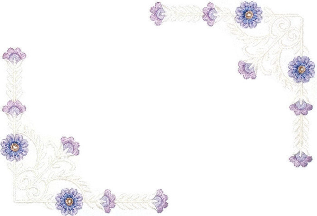 Purple Floral Scrollwork Quilt Label to Customize With Your Personal ...
