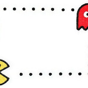 Pacman Embroidered Quilt Label to Customize With Your Personal - Etsy ...