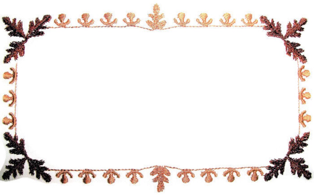 Oak Leaves Embroidered Quilt Label, to Customize With Your Personal ...