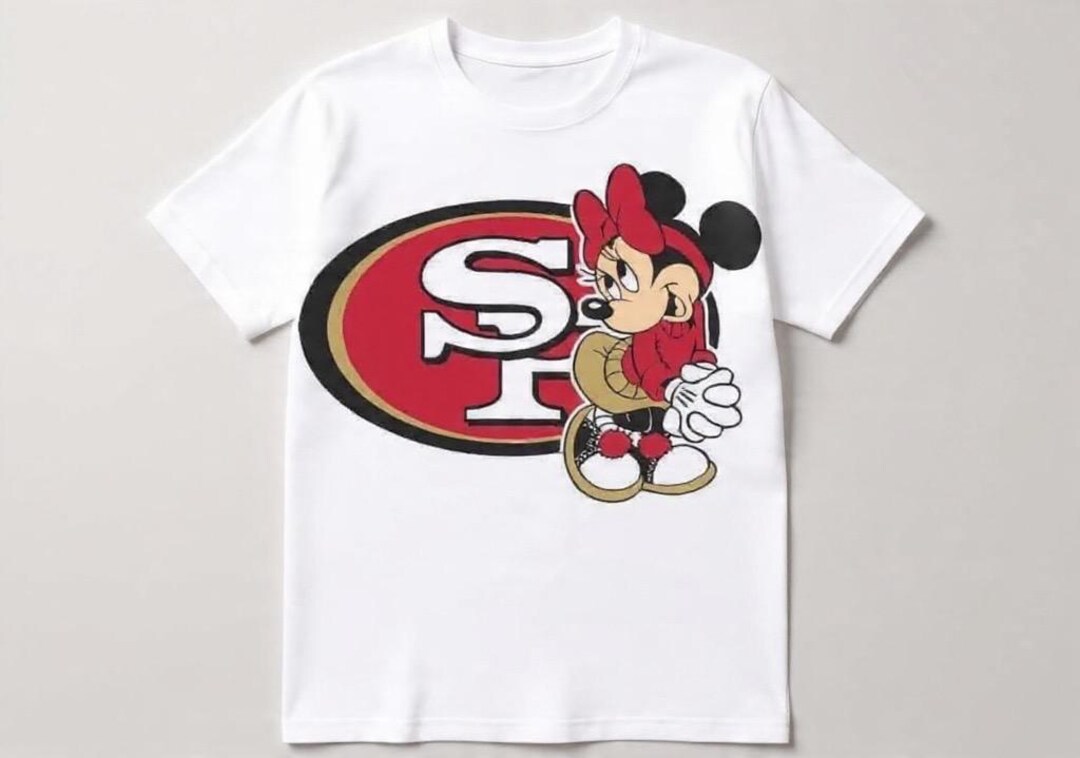 San Francisco 49er’s Disney’s Minnie Mouse Graphic T-shirt / Sweatshirt ...