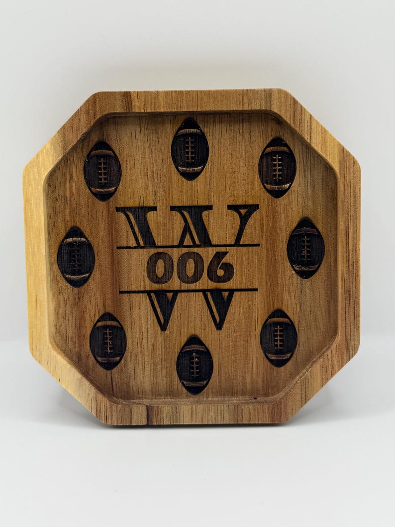 Personalized Engraved Wood Coaster Set - Custom Names and Designs, Gift ...