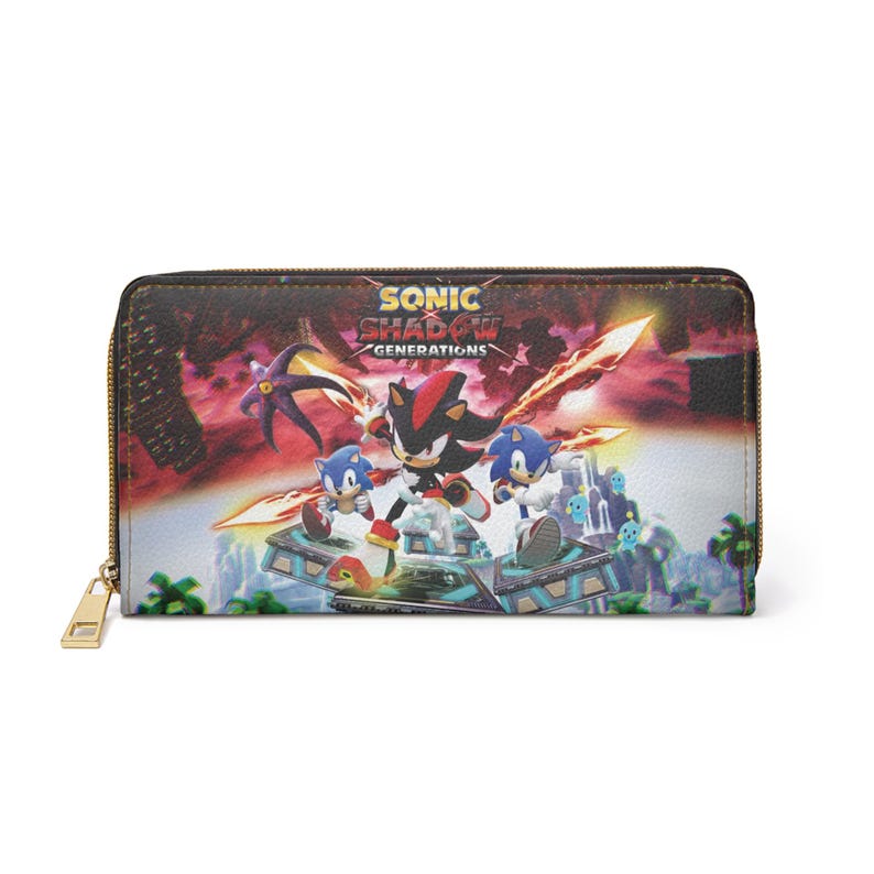Sonic X Shadow Generations Zipper Wallet, Video Game Wallet, Coin Purse ...