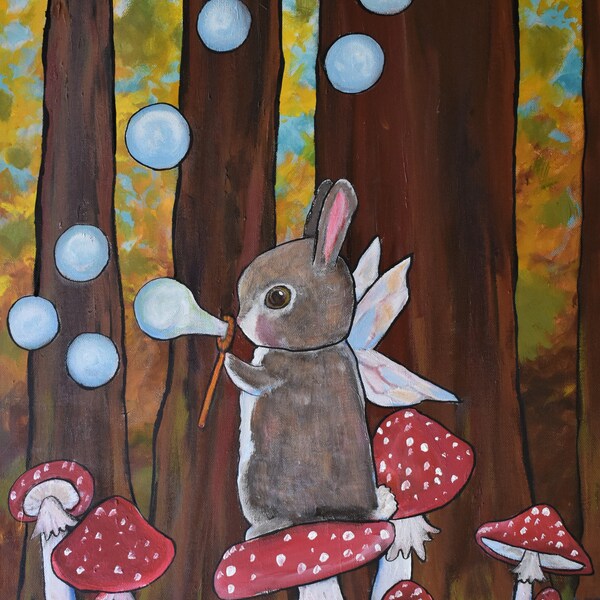Whimsical Rabbit - Etsy