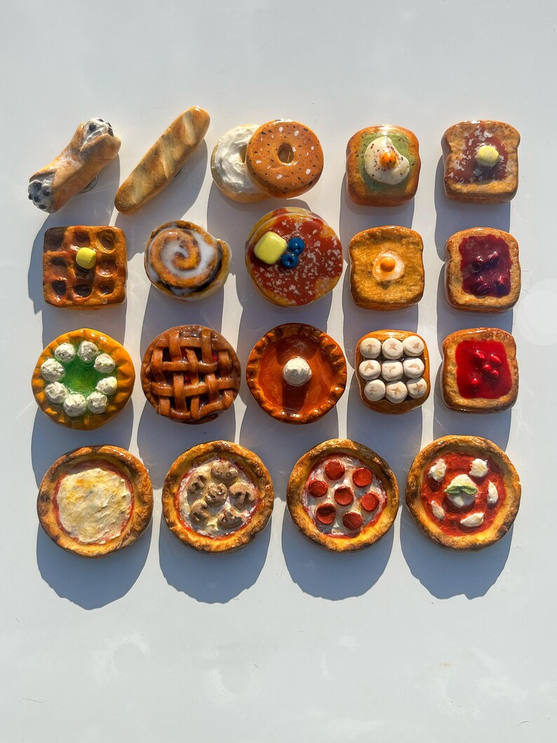 Mini Food Magnets - Etsy