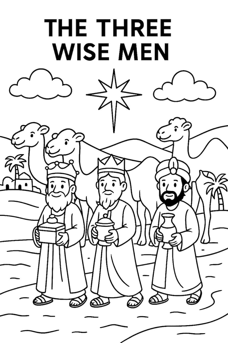 Kids Bible Coloring Book 30+ Pages - Etsy