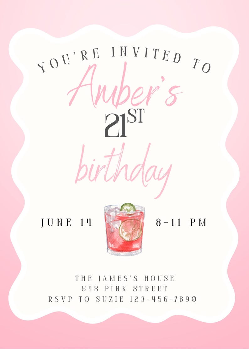 Editable Birthday Invite Template - Etsy