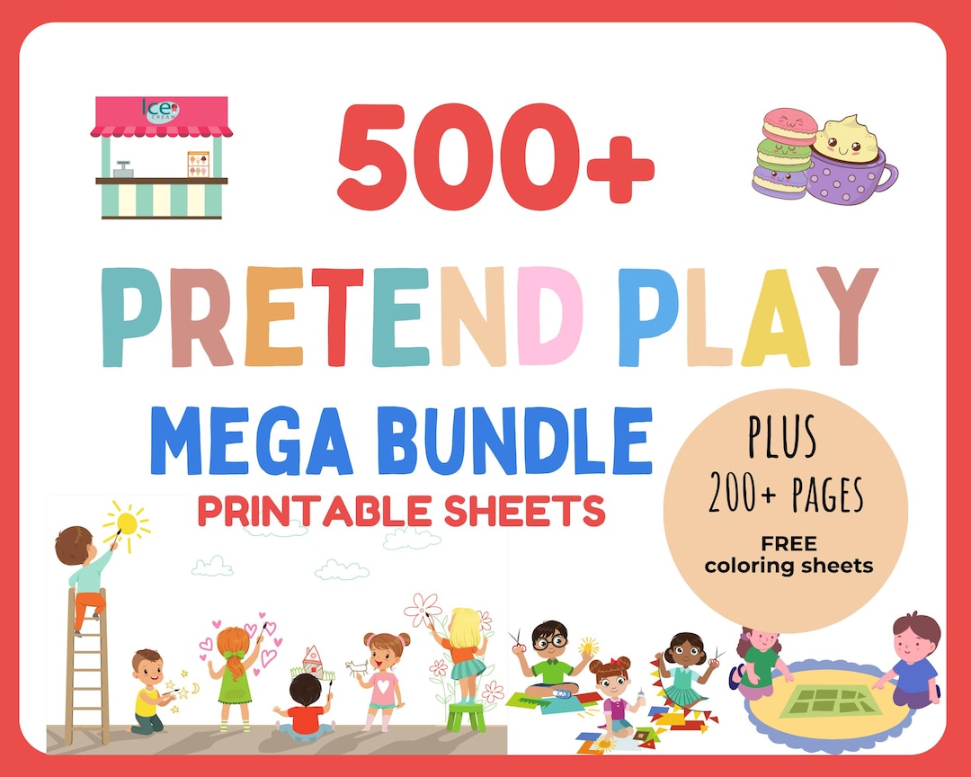 Pretend Play Printable Bundle: 11 Dramatic Play Kits (PDF Download) - Etsy