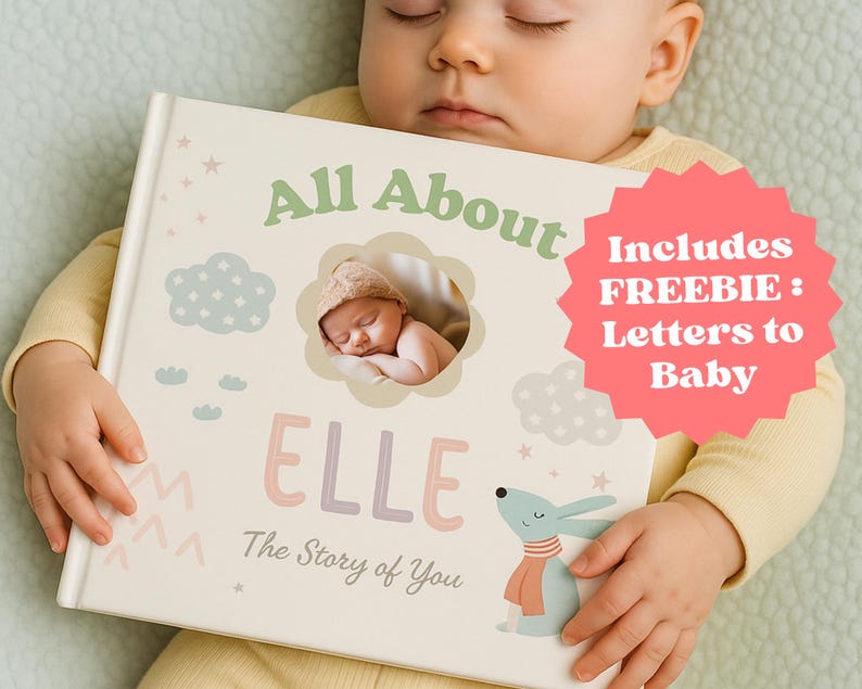 Personalized Baby Memory Book | Custom Photo Storybook, Boho ...