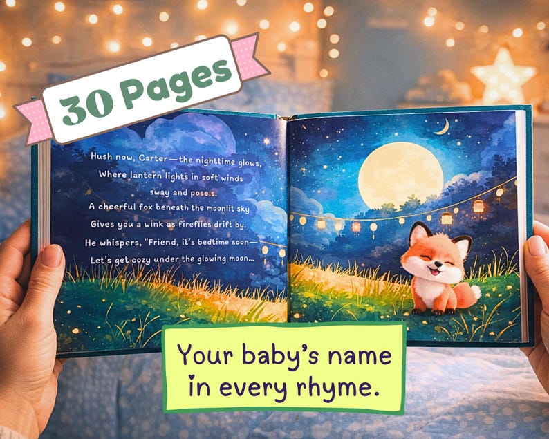 Custom Baby Book With 1st Name New Mom Gift for 2026 | Newborn ...