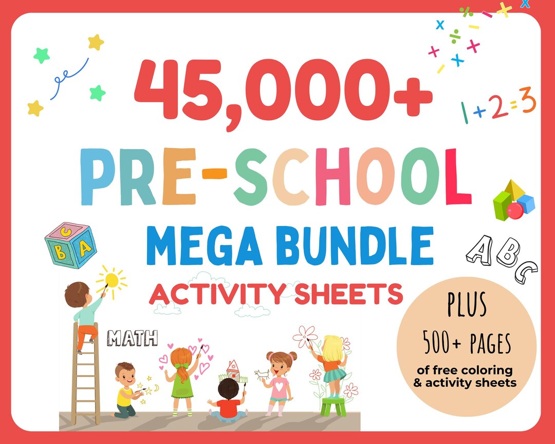 45,000+ Preschool Worksheets PDF | Alphabet Tracing, Counting, Pretend ...