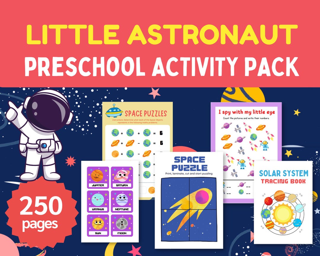 Outer Space Preschool Printables PDF – Early Learning Activities for ...