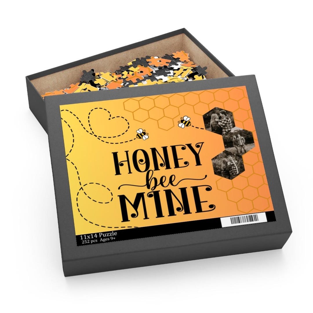 Personalizable Honey Bee Mine Puzzle | Bee Honeycomb Photp Jigsaw - Etsy