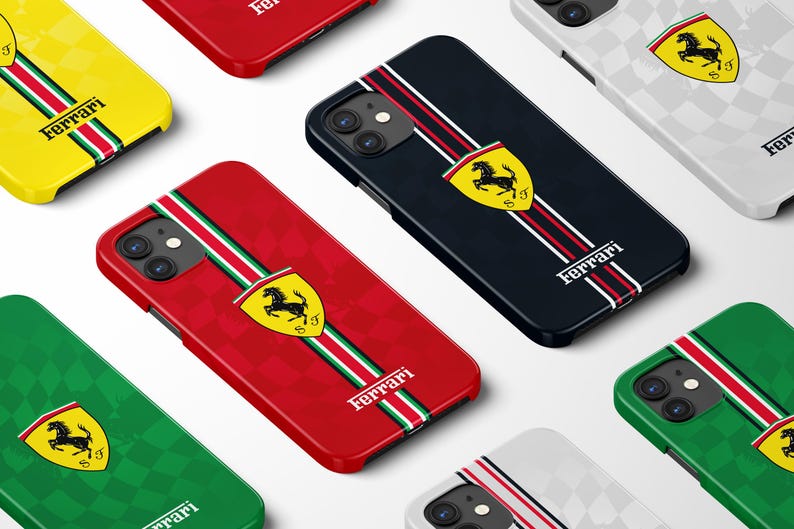 Ferrari Phone Case for iPhone 15 16 17 – Leclerc & Hamilton Formula 1 ...