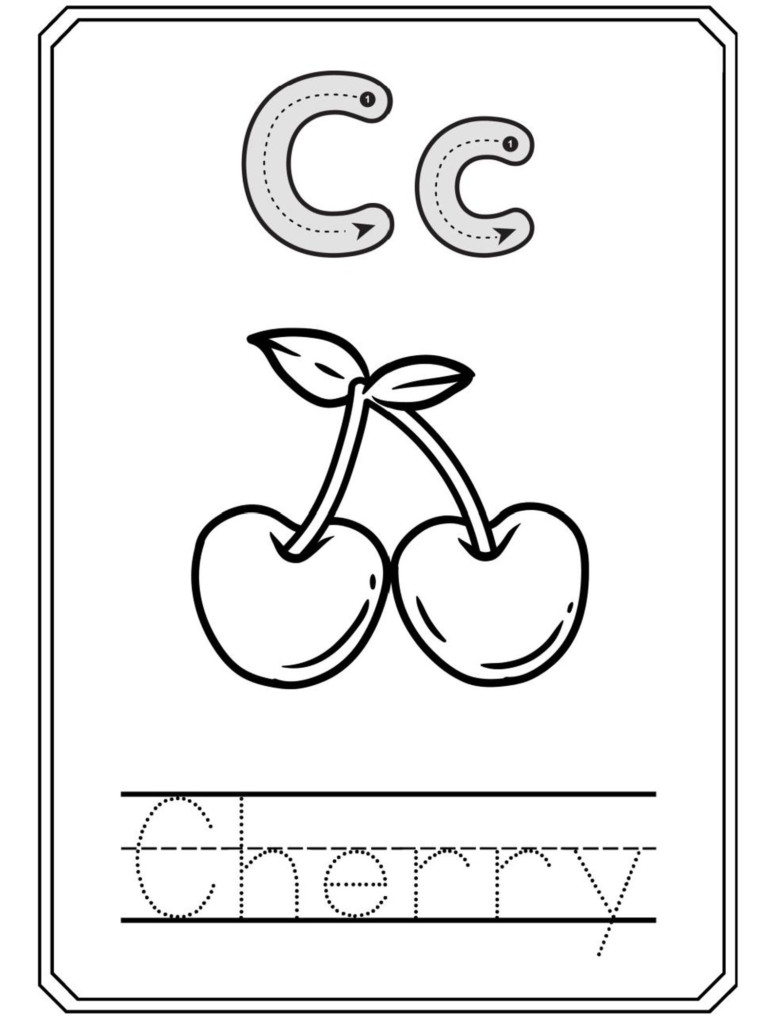 Fruit Alphabet Coloring & Tracing Book for Kids | A–Z Printable PDF - Etsy