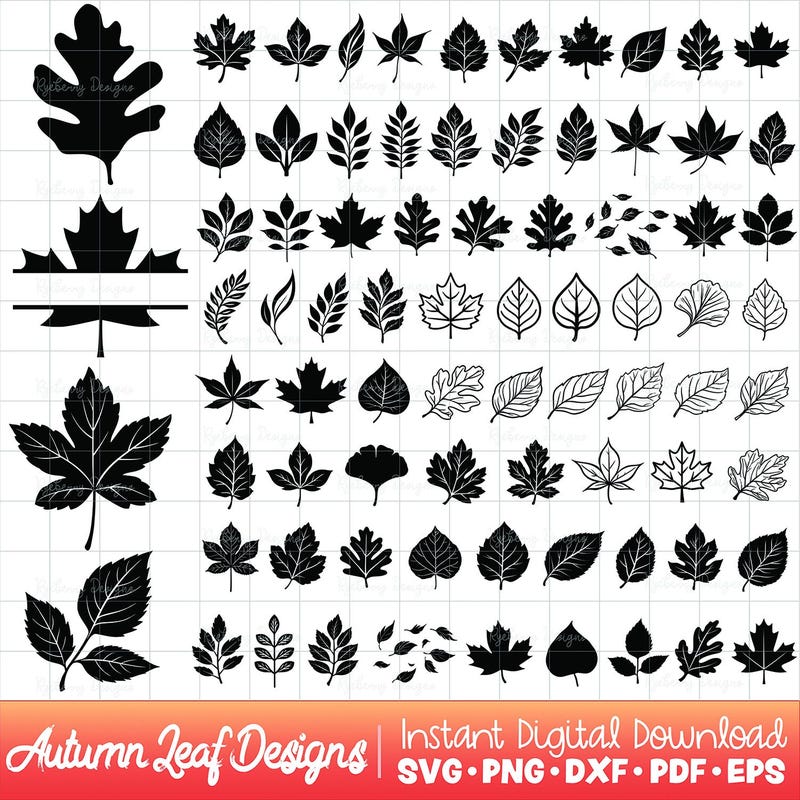 Fall Leaves Svg - Etsy