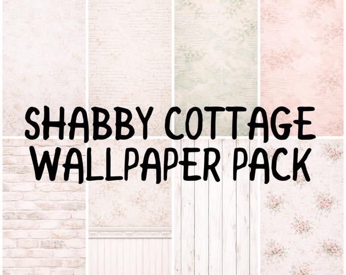 Shabby Cottage Wallpaper Pack - Etsy