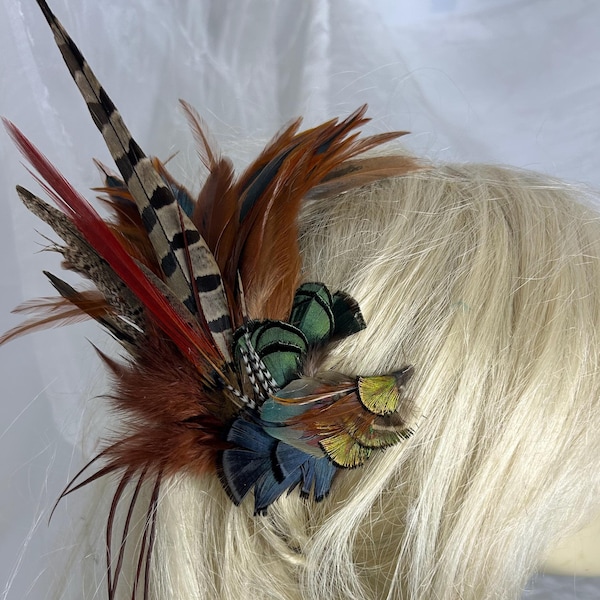 Feather Hair Clip - Etsy