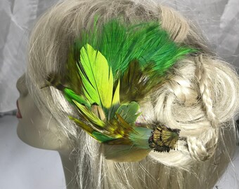 Lime Green Feathers - Etsy