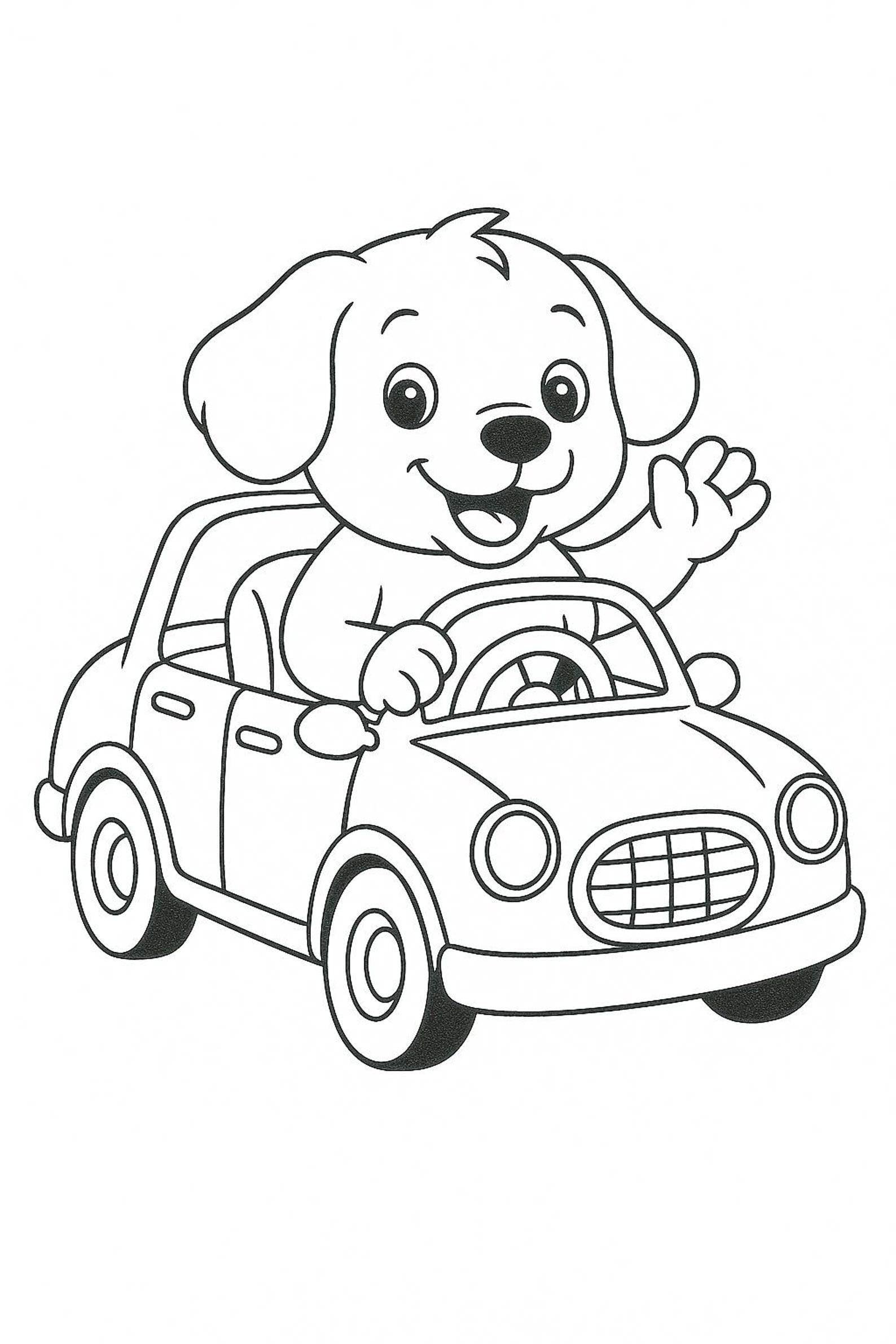 14 Cute Puppy Coloring Pages – Adorable Dog Coloring Book for Kids ...