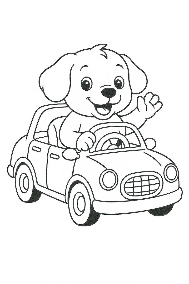 14 Cute Puppy Coloring Pages – Adorable Dog Coloring Book for Kids ...