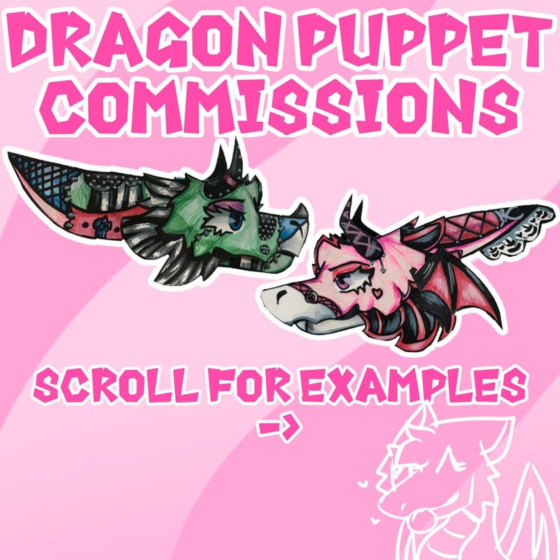 Cardboard Dragon Puppet - Etsy