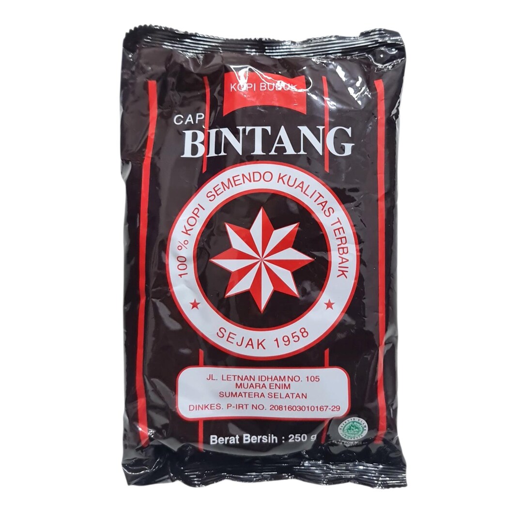 Indonesian Ground Coffee Bintang South Sumatra Coffee 250g - Etsy