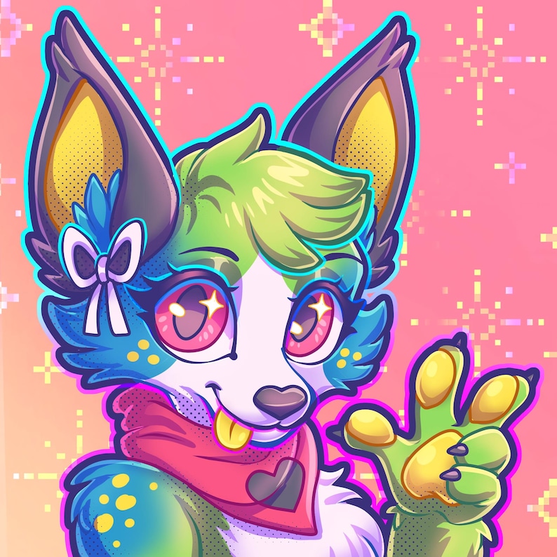 Fursona Avatar, Custom Furry Commission, Anthro Character Drawing ...