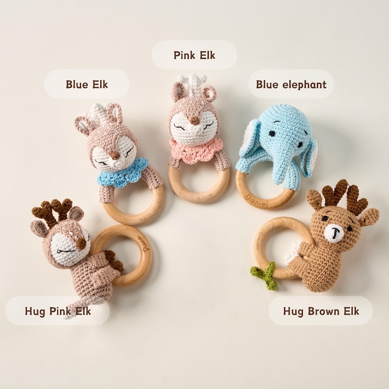 Personalized Baby Rattle - Custom Baby Rattle With Name - Engraved ...