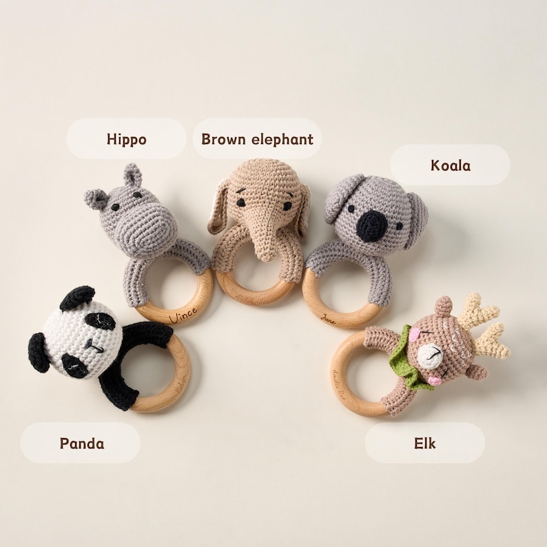 Personalized Baby Rattle - Custom Baby Rattle With Name - Engraved ...