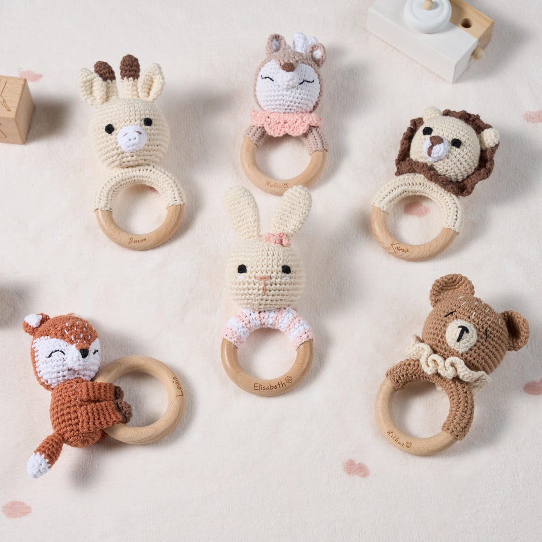 Personalized Baby Rattle - Custom Baby Rattle With Name - Engraved ...