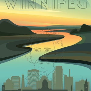 Winnipeg Poster, Canadian City, YWG, Digital Download, Wall Art - Etsy