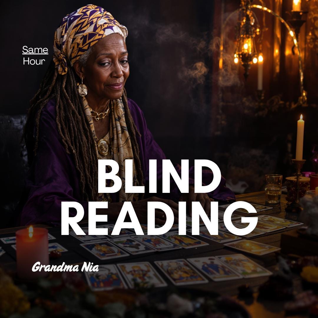 Blind Tarot Reading: Love, Truth & Spiritual Insight - Grandma Nia - Etsy
