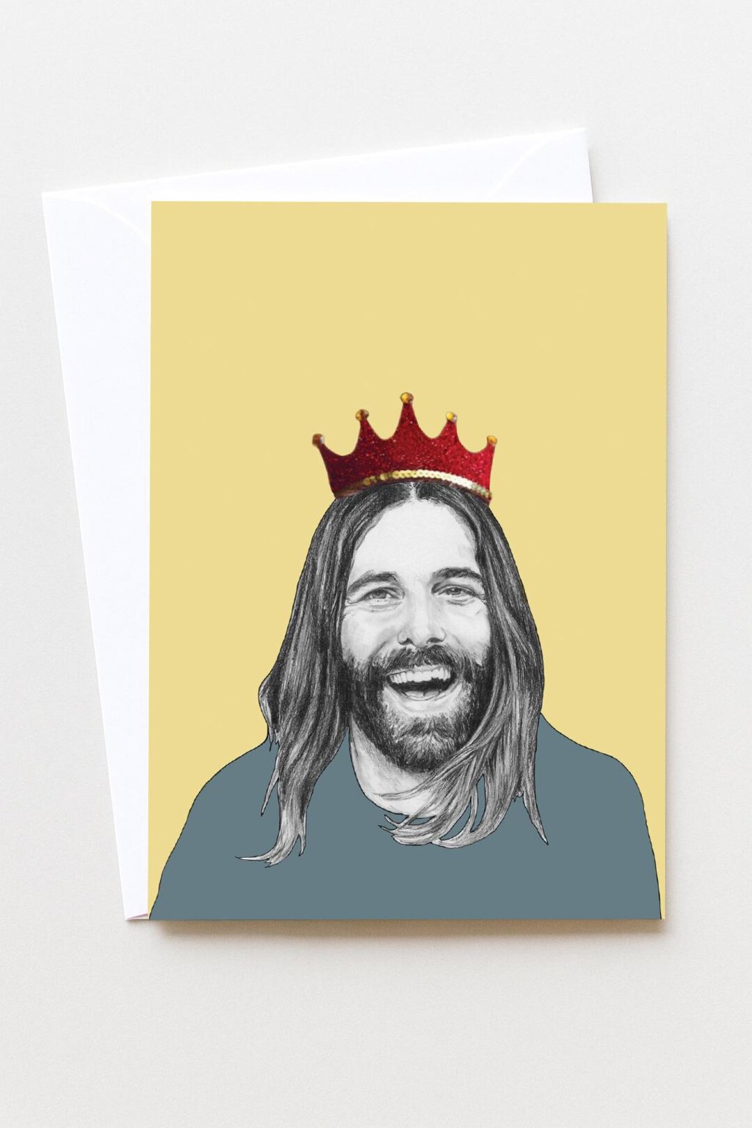 Jonathan Van Ness JVN A6 Birthday Card - Etsy