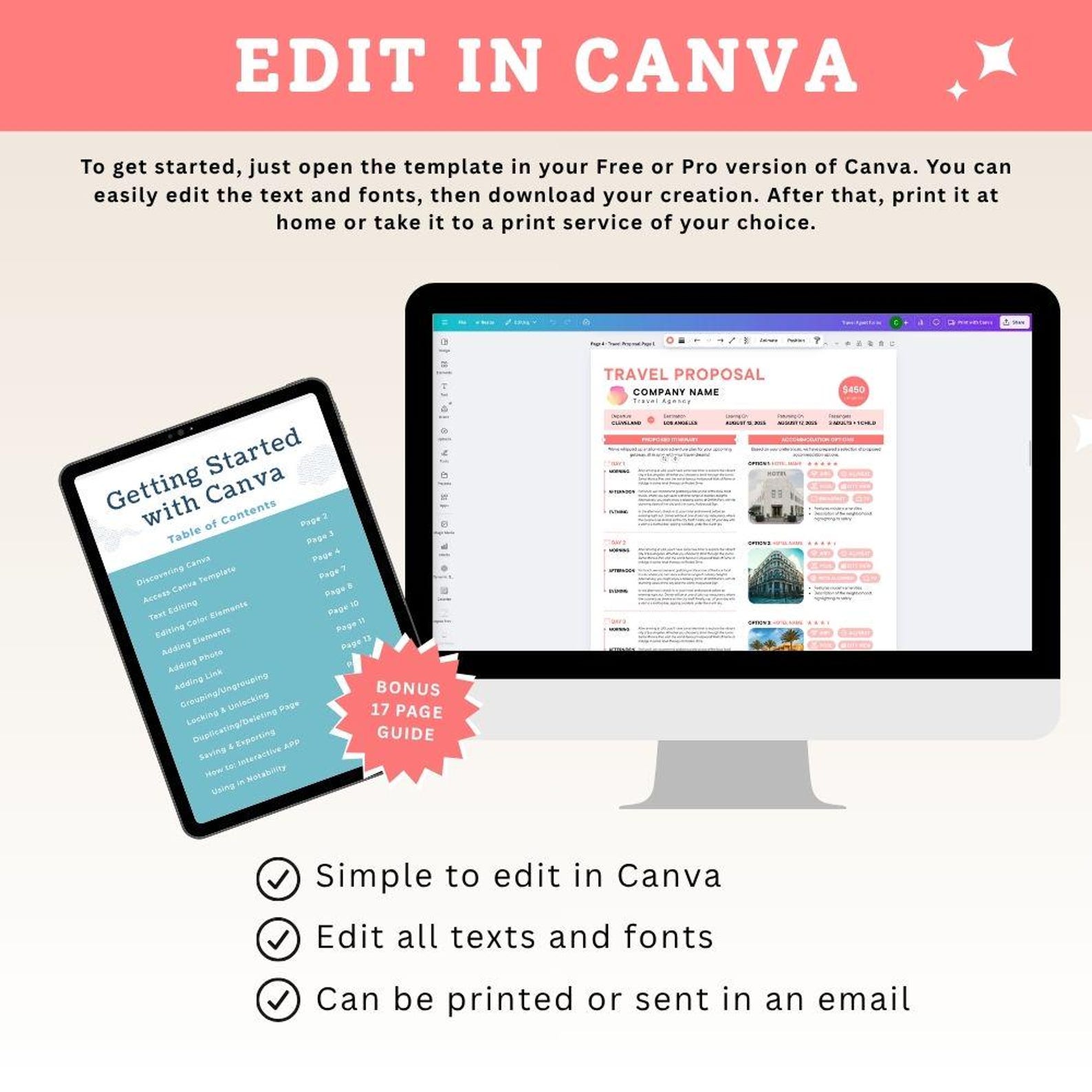 Travel Agent Questionnaire Template | Client Travel Planning (canva) - Etsy