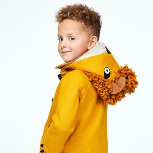 Lion Coat, Kids Wool Lion Jacket, Childrens Animal Coat, Boys Lion ...