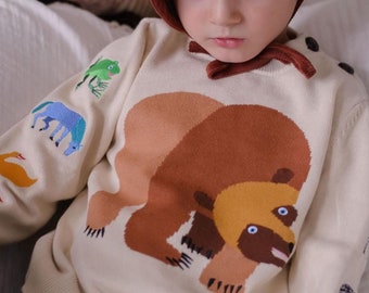 Knitted Giraffe Christmas Jumper - Etsy UK