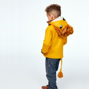 Lion Coat, Kids Wool Lion Jacket, Childrens Animal Coat, Boys Lion ...