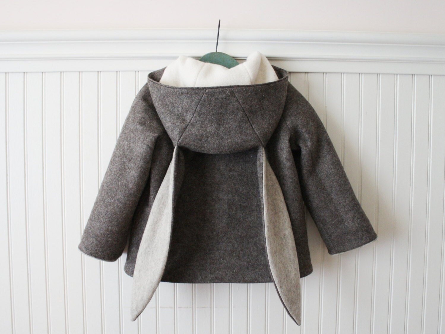 Boy's Bunny Coat// Brown Rabbit Coat// Kids Wool Coat// | Etsy