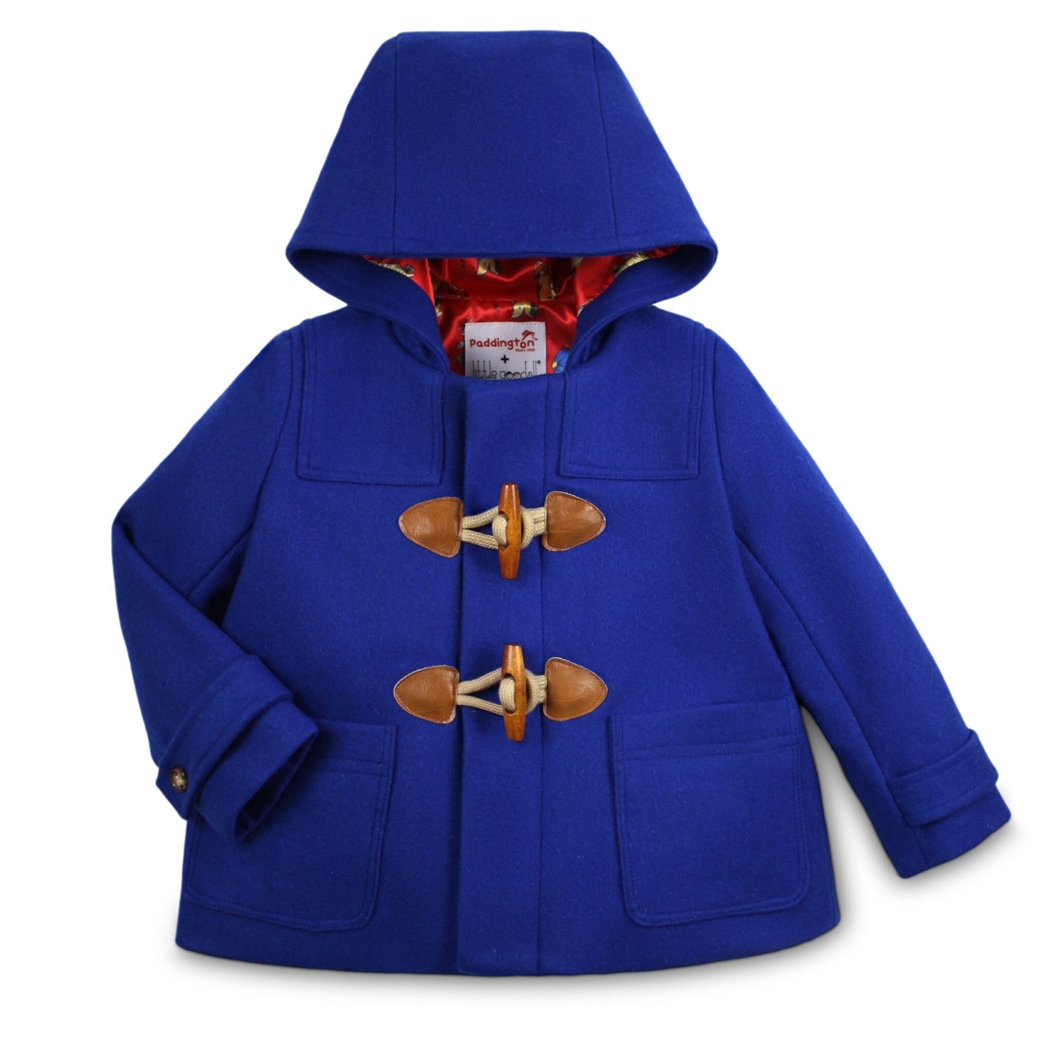 Paddington Bear Duffle Coat Children's Classic Blue Wool Toggle Coat ...