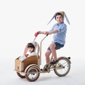 Peter Rabbit Hat in Camel and Blue Merino Wool - Etsy