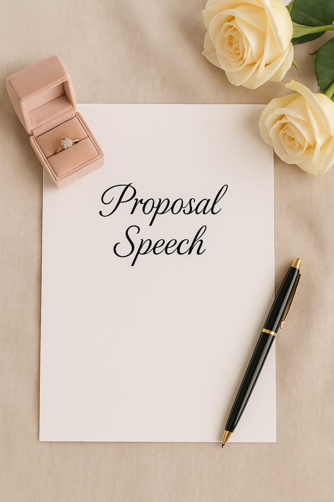 Custom Engagement / Proposal Speech • Personalised 3-minute Toast ...