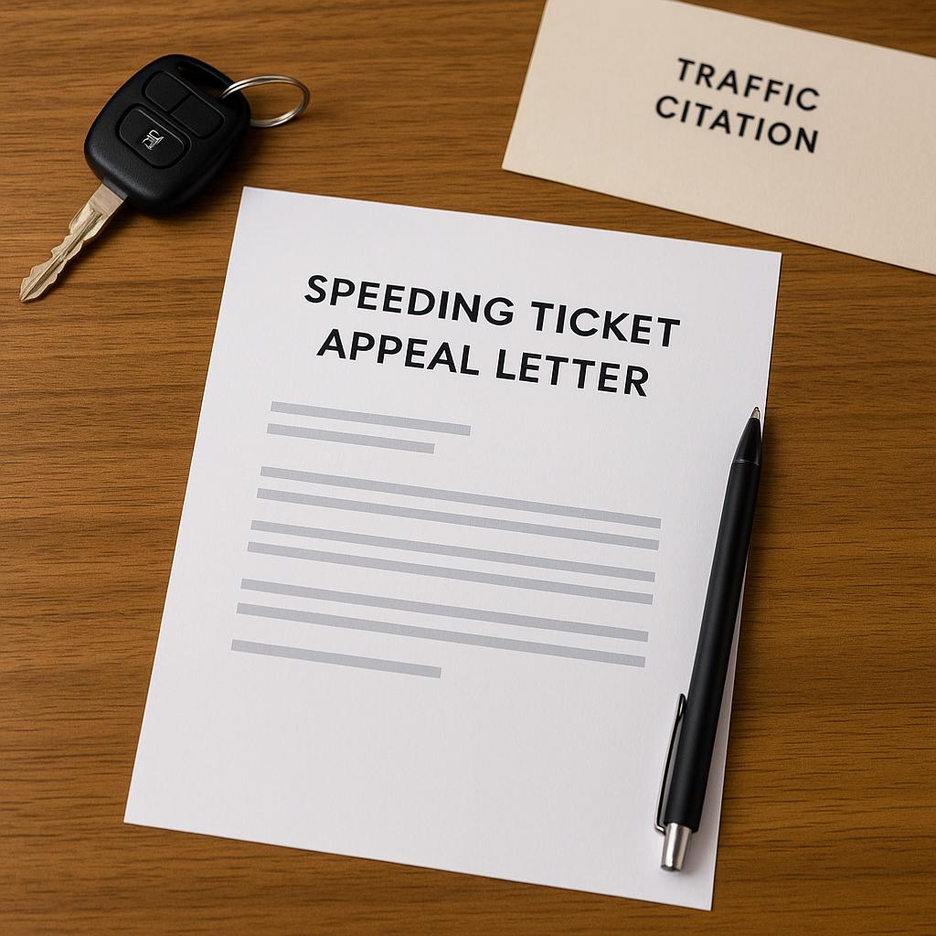 Custom Speeding-ticket Appeal Letter • 250-word Personalised Defense ...
