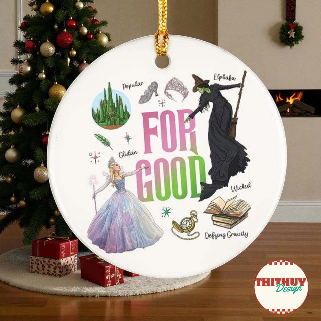 Wicked Broadway Musical Christmas Tree Decor - Unique Ceramic Ornament ...
