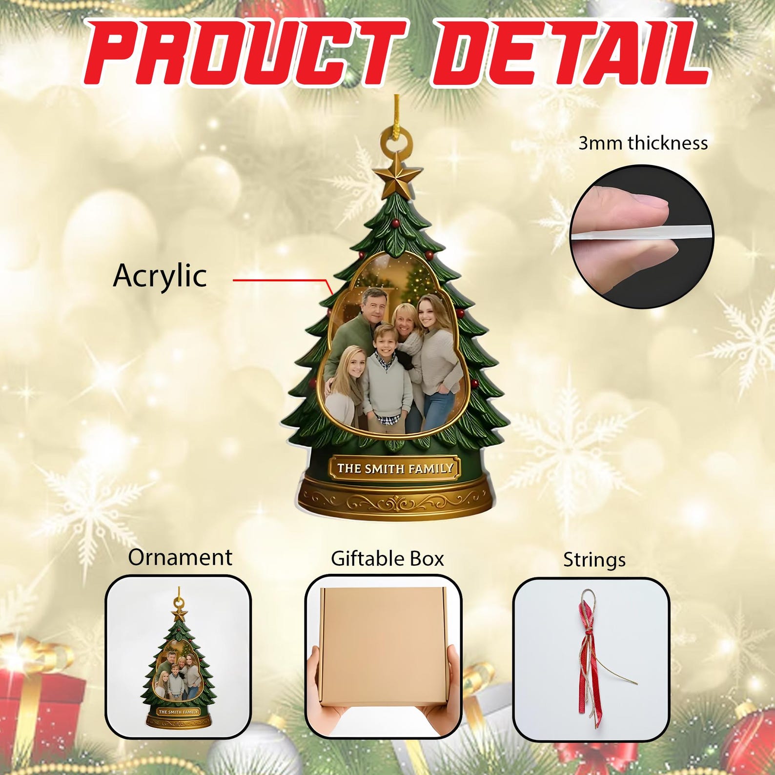 Huntrix KPOP Demon Hunters Christmas Ornament, Anime Girl Holiday ...